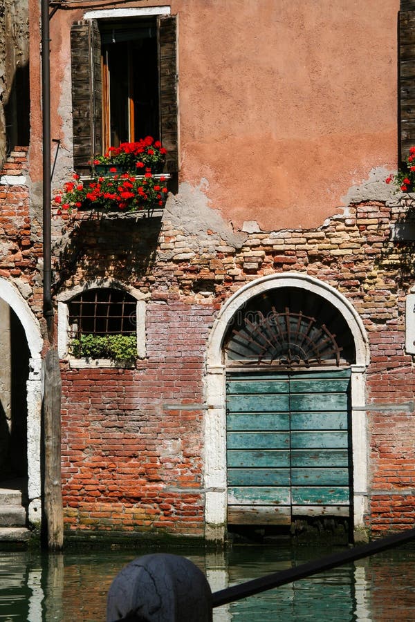 Venice, Old Gate on the Water Stock Photo - Image of entry, house ...
