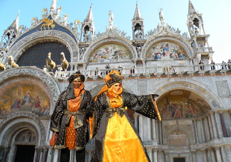 Venice people stock image. Image of cathedral, mask, people - 12492877