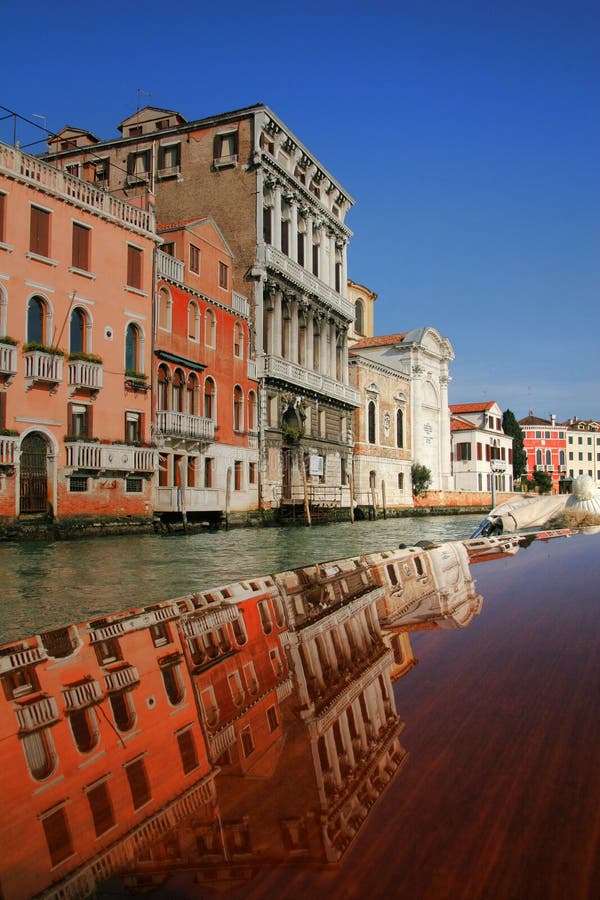 Venice in reflection stock image. Image of travel, tourism - 4114433