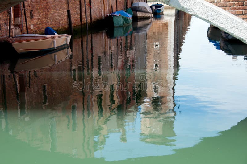 Venice reflections stock image. Image of transport, venice - 20389057