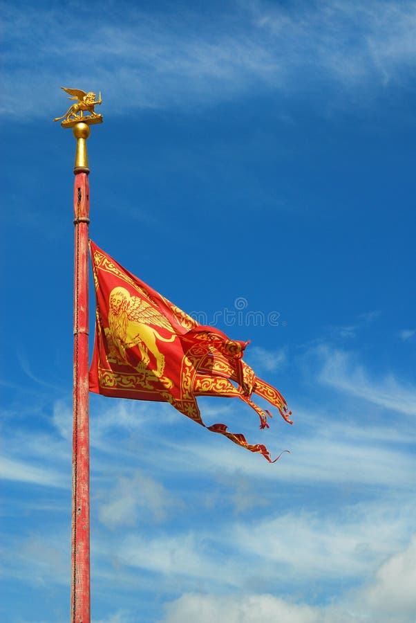 Venice Republic Flag stock image. Image of medieval - 121938695