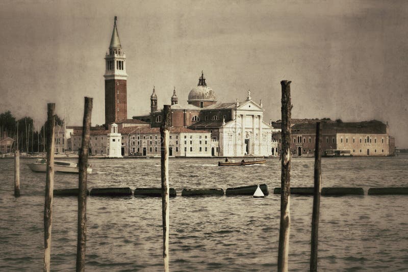 Venice in retro style stock photo. Image of landmark - 26170078