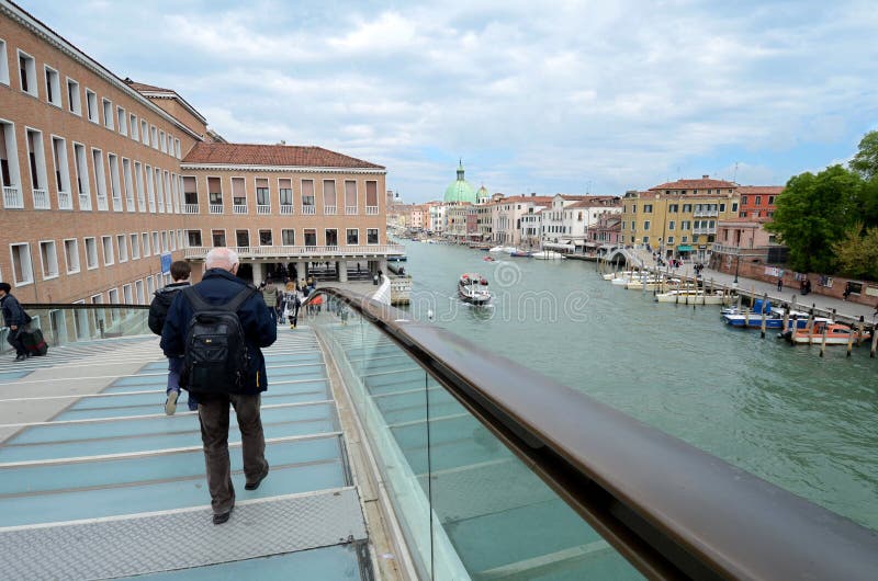 Venice S New Constitution Bridge Editorial Photography - Image of ...