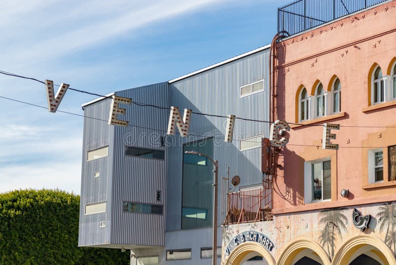 Venice Sign editorial photo. Image of beach, america - 269668281