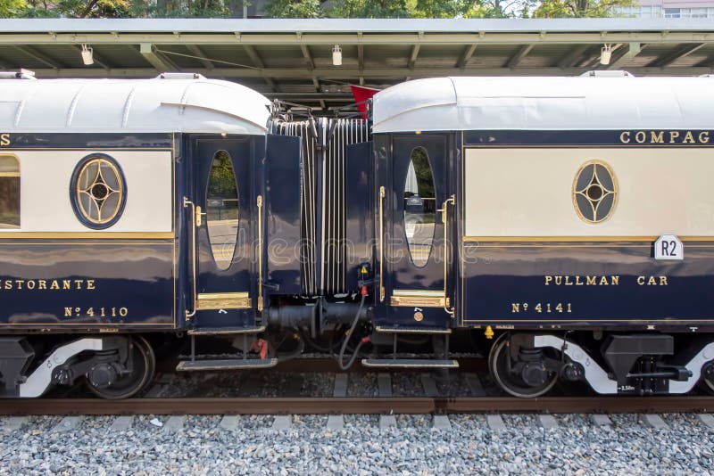 Venice Simplon Orient Express Train on the Railway Editorial Stock ...