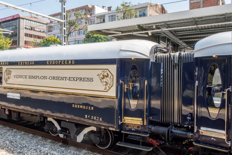 Venice Simplon Orient Express Train on the Railway Editorial ...