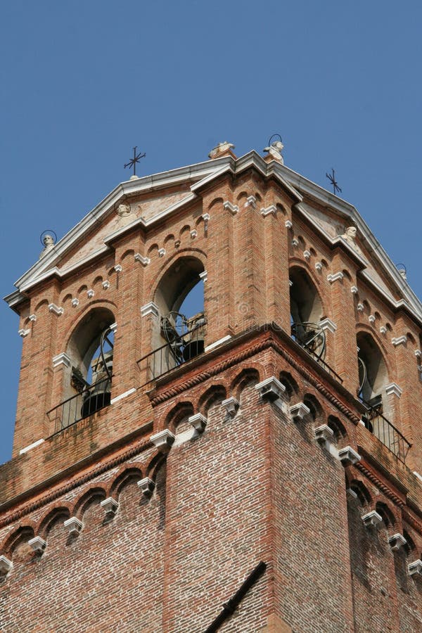 Venice, a small bell tower stock photo. Image of vacation - 130903400