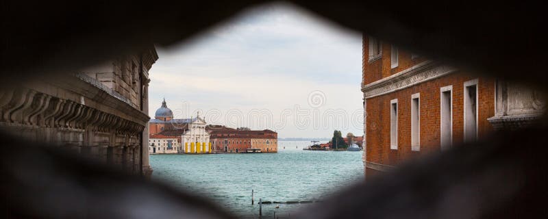 Venice through the Small Window, Italy Stock Photo - Image of venezia ...