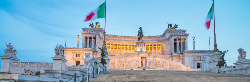 Venice Square at Night in Rome Stock Image - Image of cultures ...
