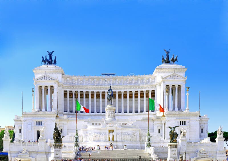 Piazza Venezia in Rome, Italy Editorial Photography - Image of ...