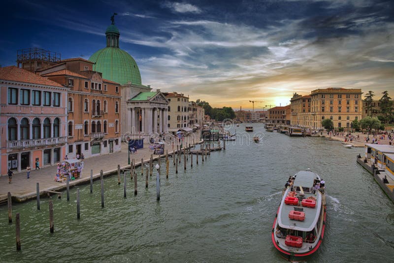 Venice in Summer Time, Italy Editorial Stock Image - Image of time ...