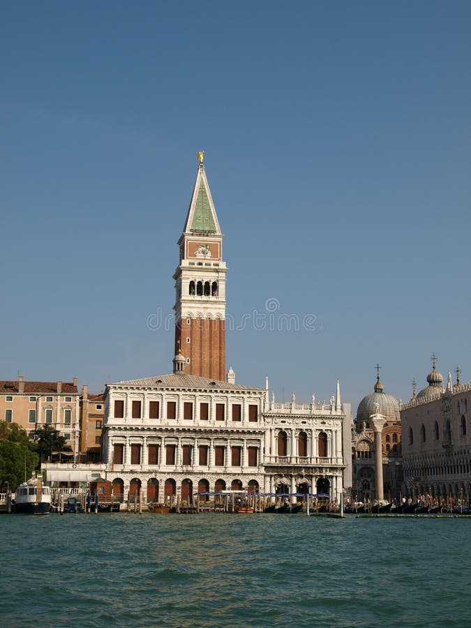 Venice - the Tower of St Mark and Zecca Stock Image - Image of building ...