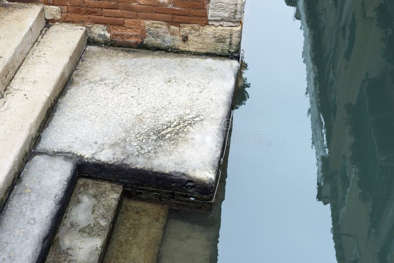 Venice water channel stock image. Image of brick, travel - 105795661
