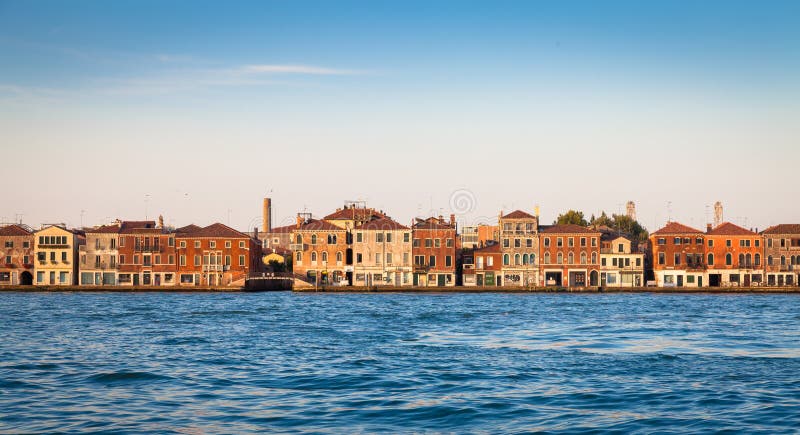 Venice Waterfront from Zattere Editorial Stock Image - Image of copy ...