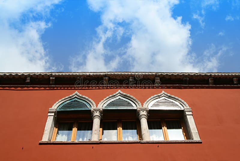 Venice - Window and sky stock photo. Image of ancient - 2825922