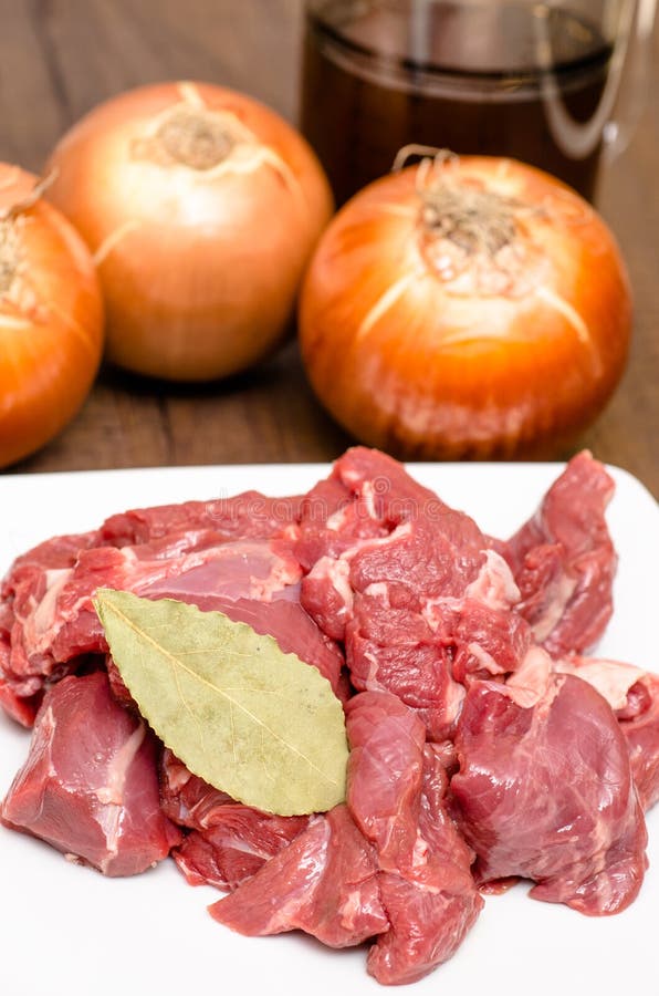 Venison Goulash with Bay Leaf Stock Photo - Image of broth, table: 39872974