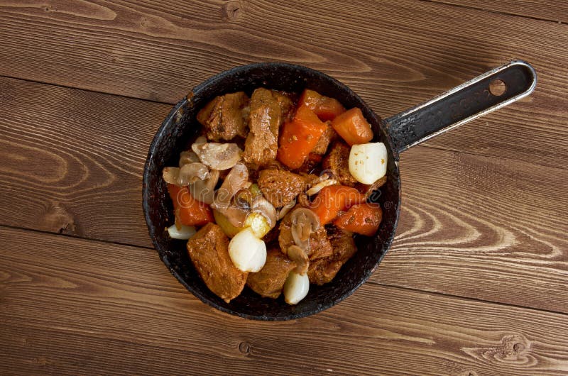 Venison ragout stock photo. Image of onions, wine, farmhouse - 42092296