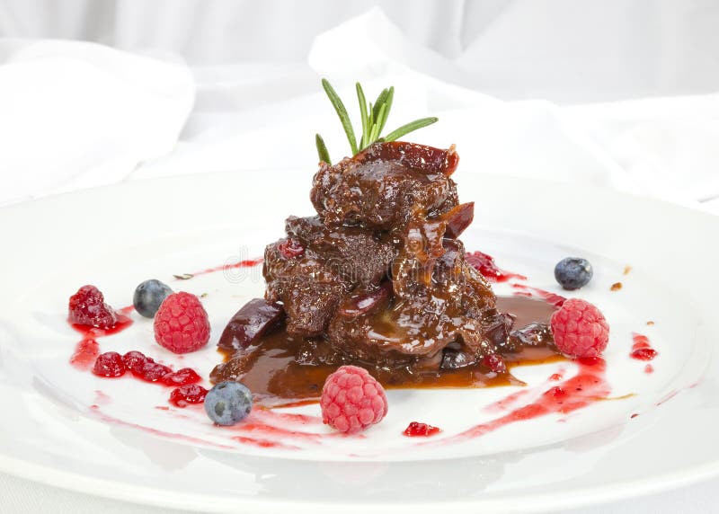 Venison ragout stock image. Image of noodle, food, cabbage - 30231925