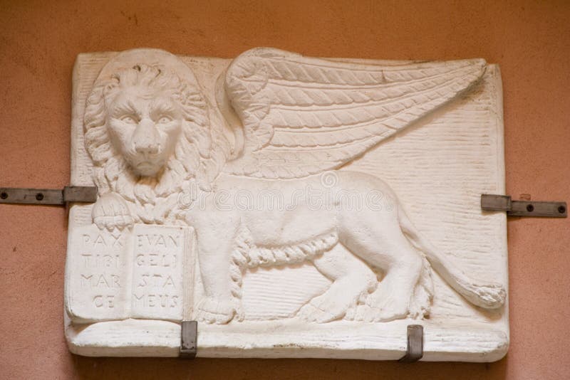 Venitian Winged Lion stock photo. Image of plaster, cast - 485396