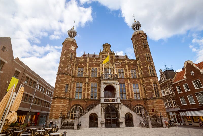 Venlo Townhall in the Netherlands Stock Image - Image of brick, house ...