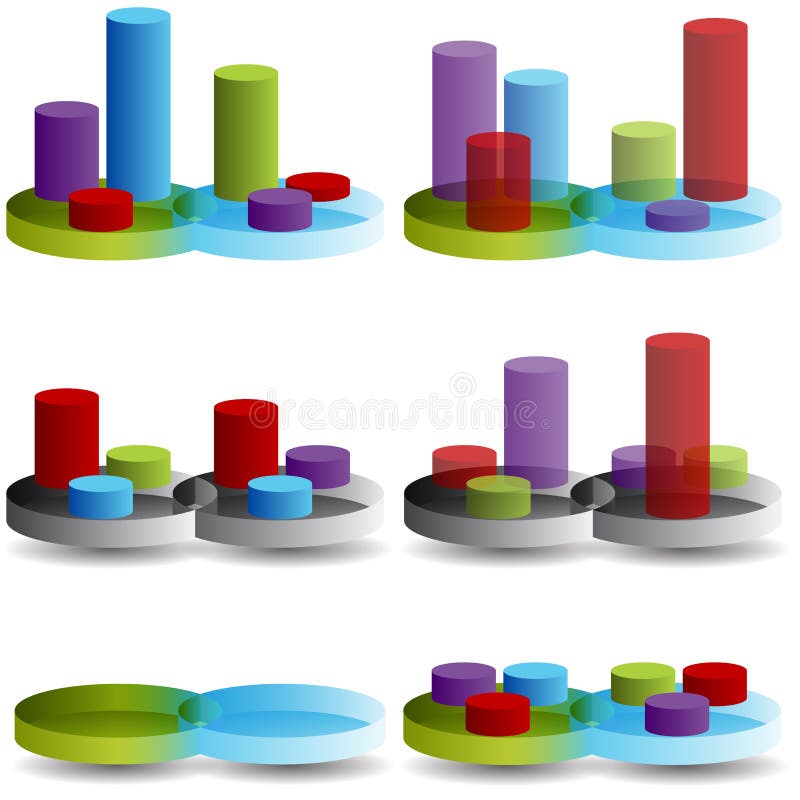 Venn Column Combination Chart Stock Illustrations – 3 Venn Column ...