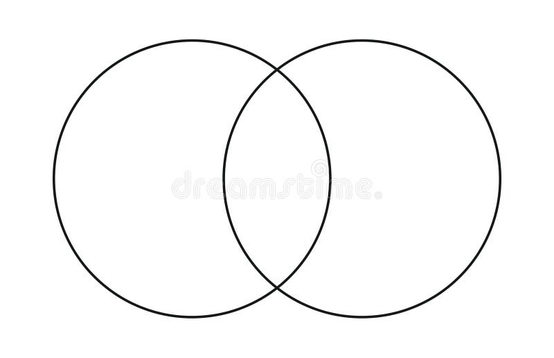 Venn Diagram Two Circle Stock Illustrations – 579 Venn Diagram Two ...