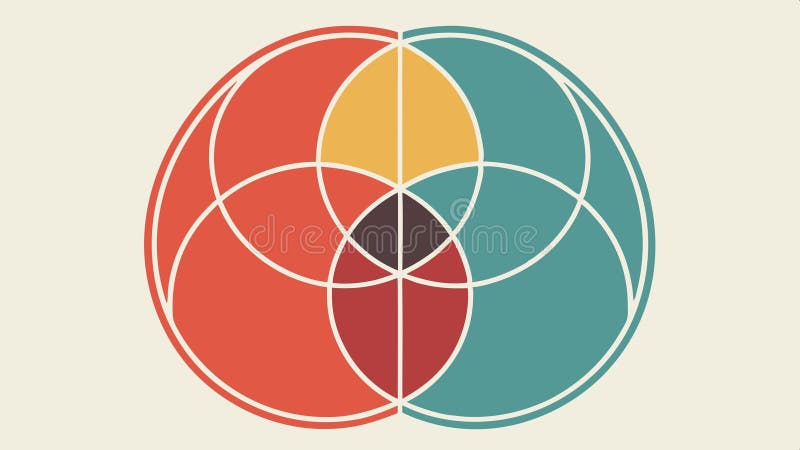 Venn Diagram Design, Overlapping Circle Illustration Vector Design ...