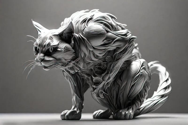 Venom Cat Realistic, Detailed, Horror, Spooky Stock Illustration ...