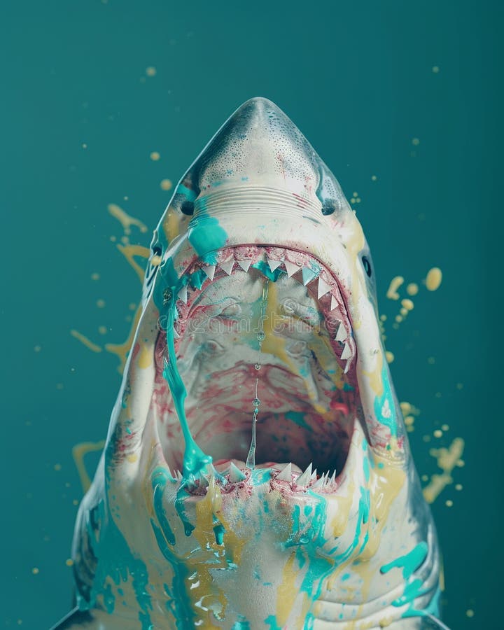The Venom Dripping from a Shark S Fangs, Intense and Dramatic Lighting ...