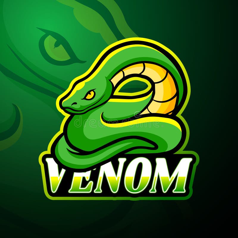 Venom Esport Logo Mascot Design Stock Vector - Illustration of champion ...