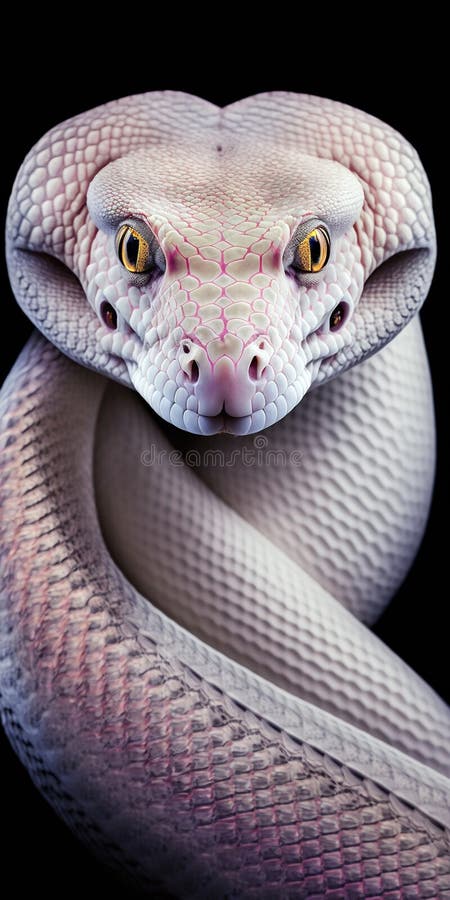 Venomous Snake Preparing To Attack Close Up Stock Photo - Image of ...