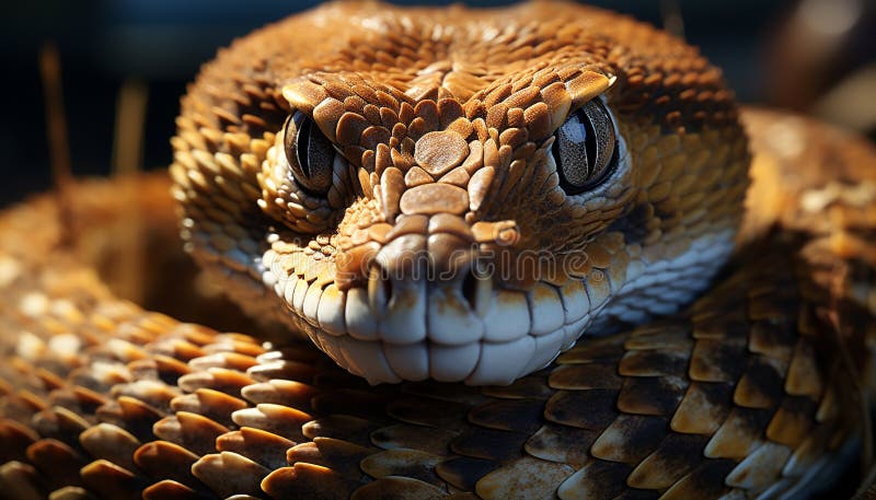 A Venomous Viper Close Up Reveals Its Dangerous, Spooky Pattern ...