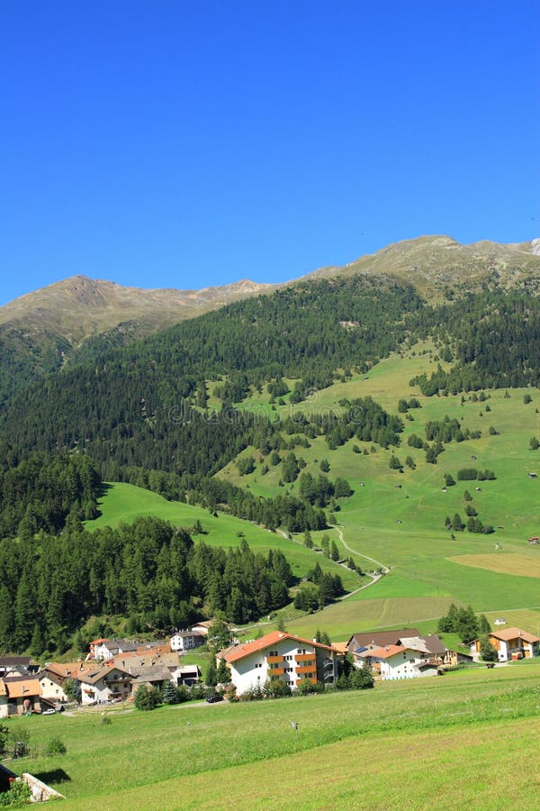 Valley in Alps stock photo. Image of grass, graubuenden - 23608276