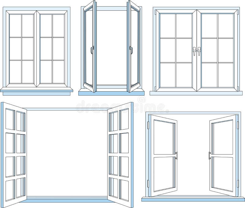 Venster vector illustratie. Illustration of kader, schilderij - 21571987