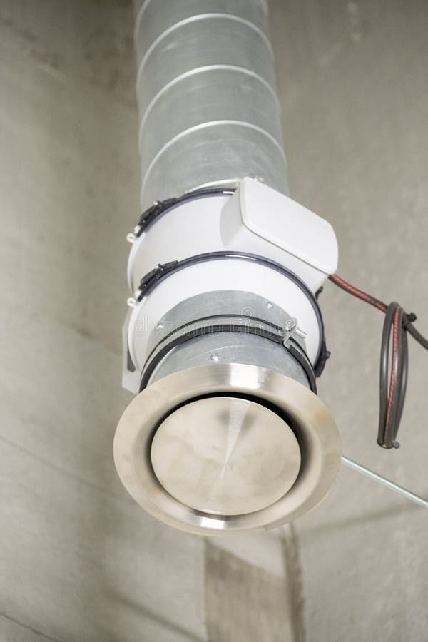 Vent and Galvanized Steel Pipe Stock Photo - Image of conditioning ...