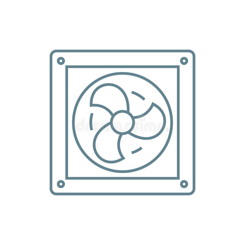 Air Vent Technology Design Industrial Appliance Hvac Vector Flat Icon ...