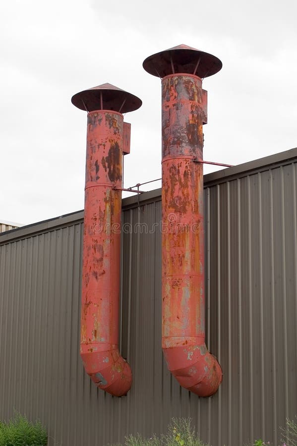 Vent Pipes stock image. Image of industrial, pipes, stacks - 10437
