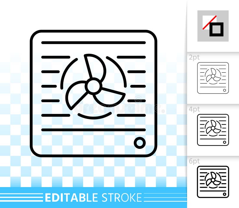 Vent Icon Vector From Auto Collection. Thin Line Vent Outline Icon ...