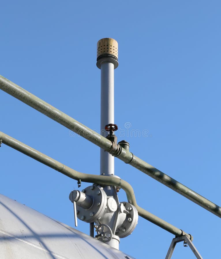 Vent Valve Above the Great Underpressure Container for the Metha Stock ...