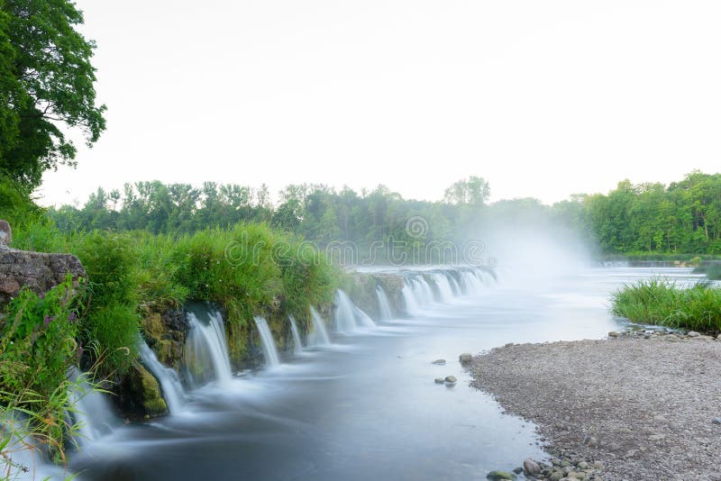 Venta Rapid Waterfall in a Long Exposure Shot Stock Photo - Image of ...