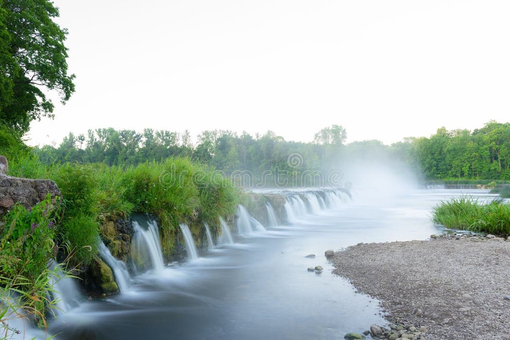 Venta Rapid Waterfall in a Long Exposure Shot Stock Photo - Image of ...