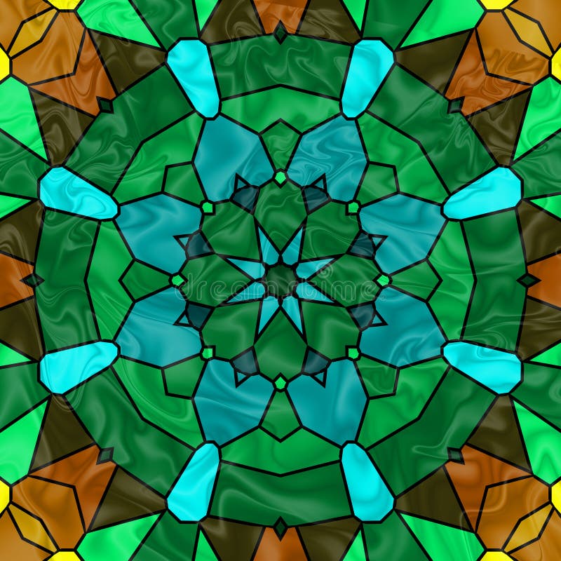 Cruz del vidrio manchado ilustración del vector. Ilustración de icono ...