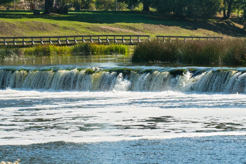 Ventas Rumba waterfall stock image. Image of kuldiga, wide - 4842893