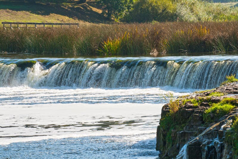 Ventas Rumba waterfall stock image. Image of kuldiga, wide - 4842893