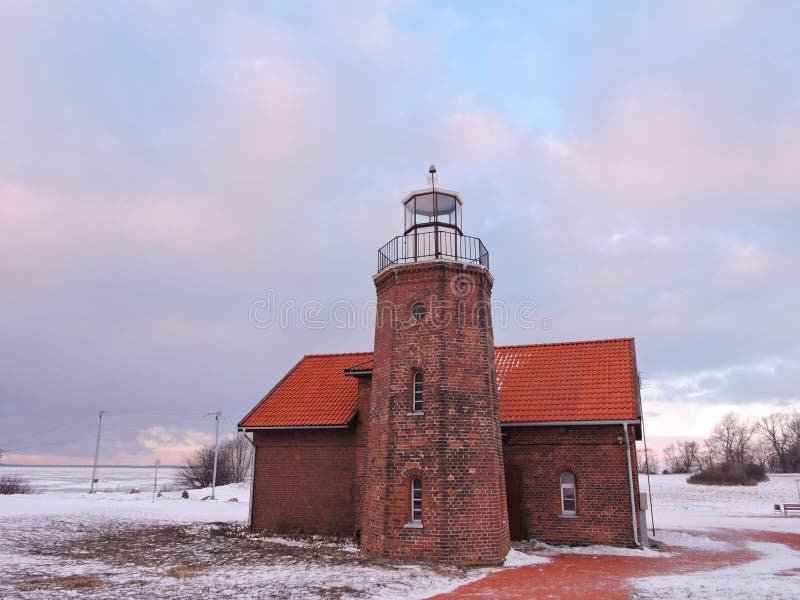 Ventes Ragas Cape in Winter , Lithuania Stock Photo - Image of ragas ...