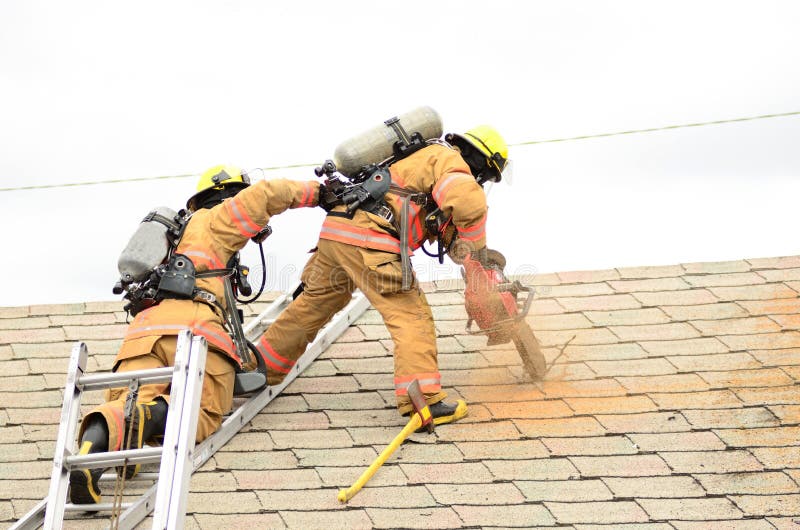 Attic Fire stock image. Image of response, attic, smoke - 24886397