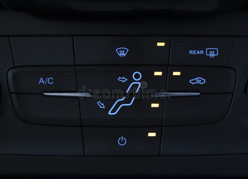 Ventilation Air Conditioning and Heating Controls Stock Photo - Image ...