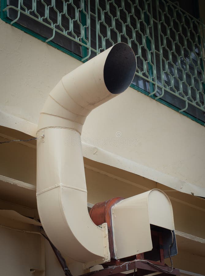 Ventilation Tube for Construction Building Stock Image - Image of ...