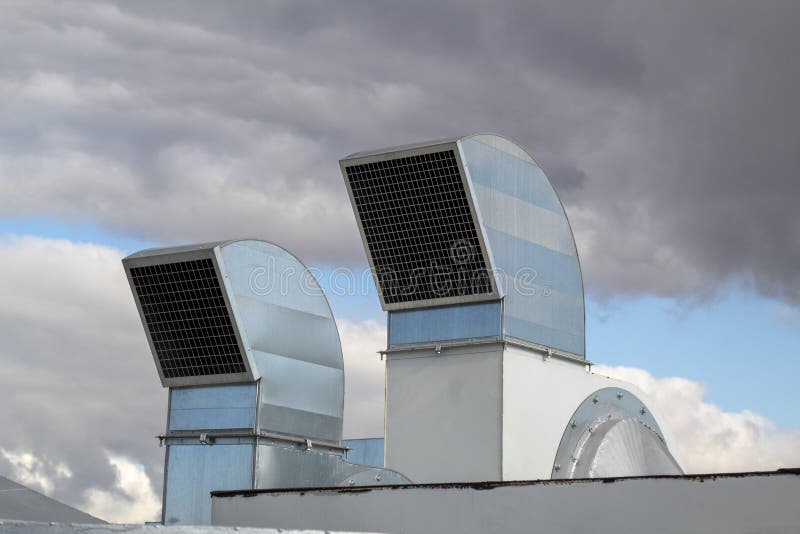 Ventilation and Air Conditioning System Installed on the Roof of an ...