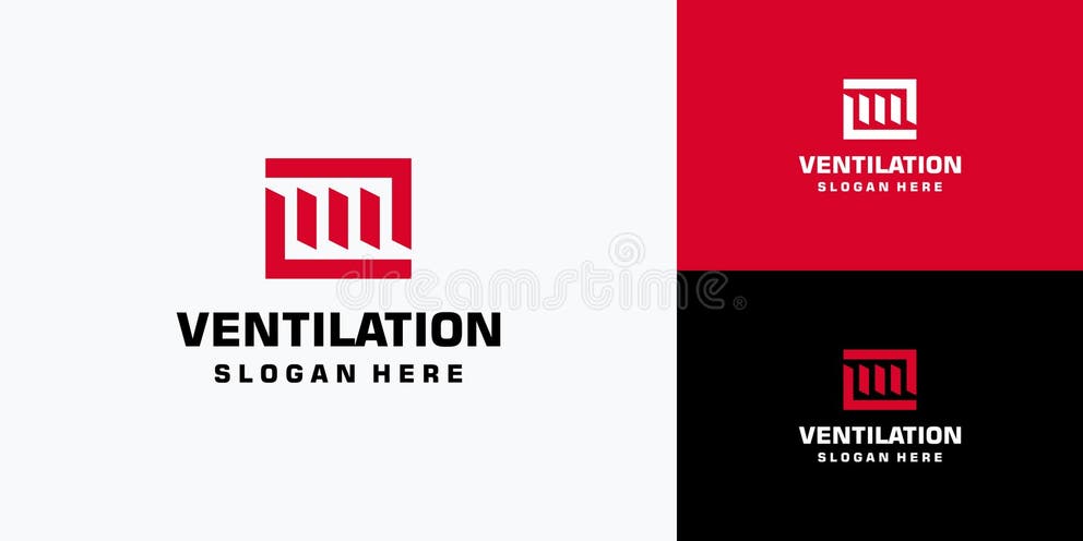 Ventilation Cavity Vector Logo Design in Modern, Simple, Clean and ...